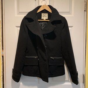 Marilyn & Me | Jackets & Coats | Marilyn Me Black Pea Coat Size M ...
